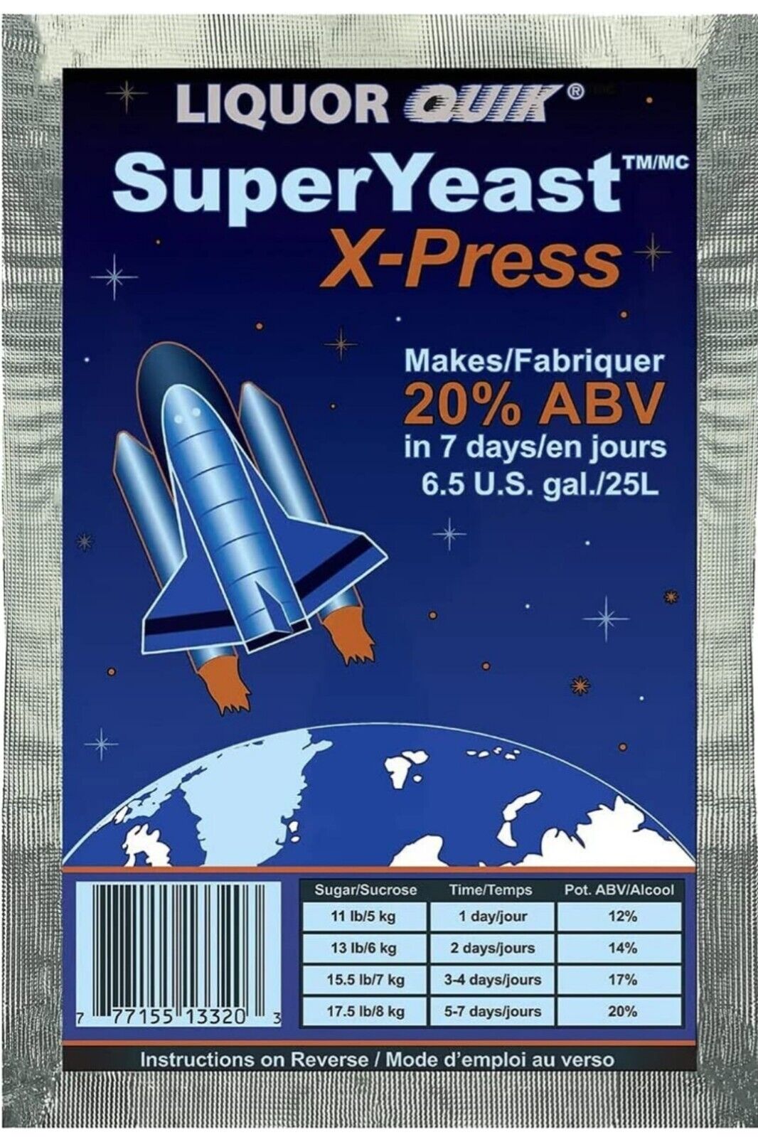 Liquor Quik Super Yeast X-Press moonshine rum whiskey spirits vodka ...